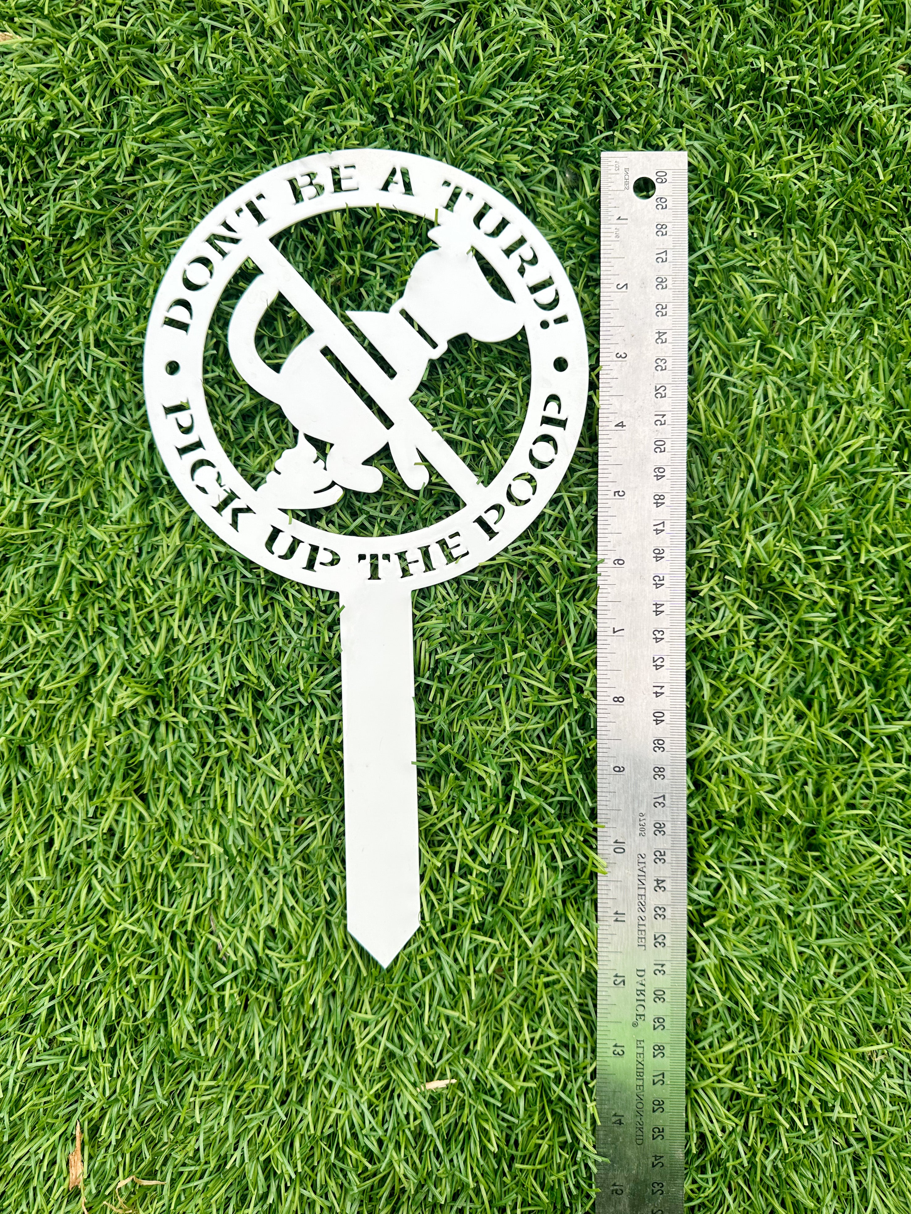 Pick Up After Pet Yard Sign – Yellow Bess